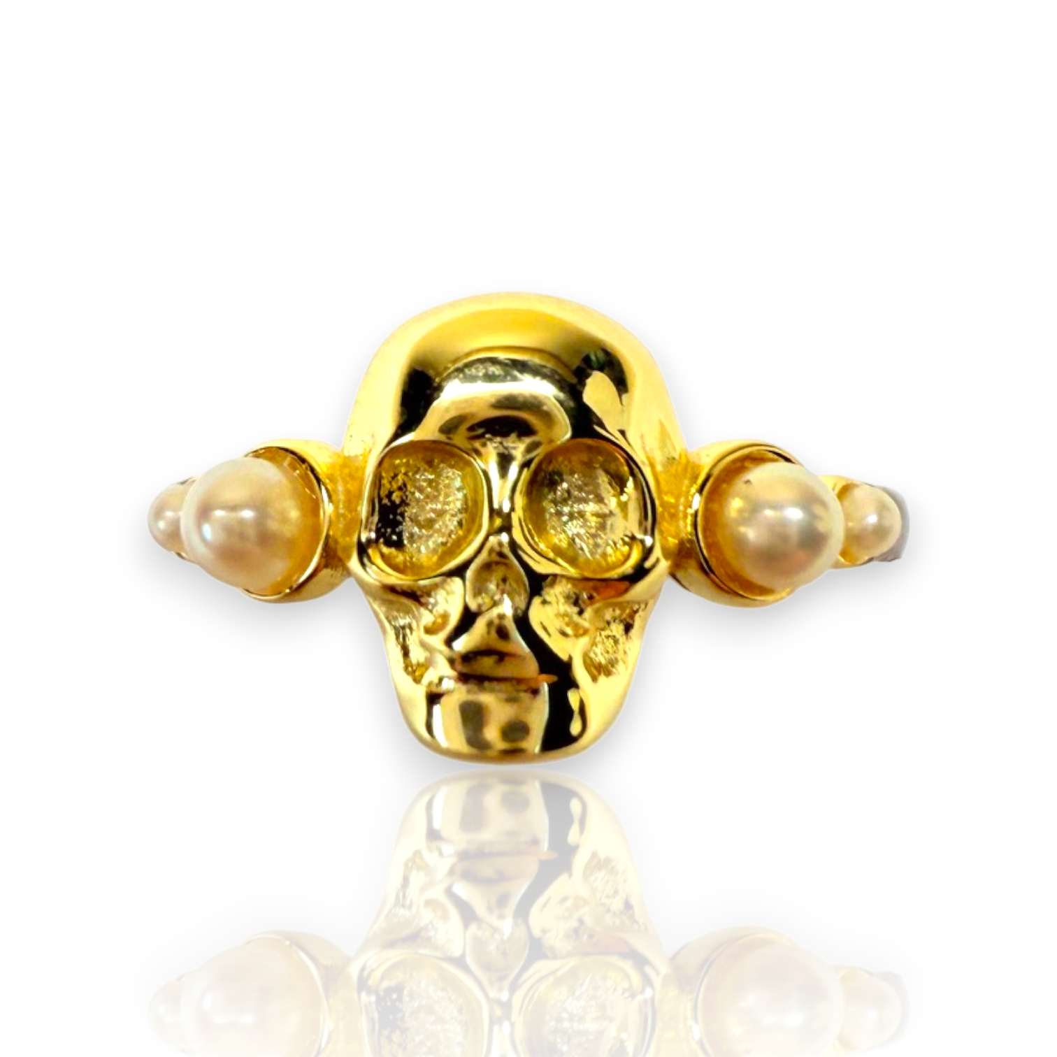 Wholesale Sovereign Skull Ring Oxidized Silver And Gold for your store ...